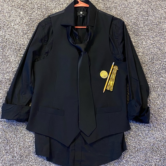 Other | John Wick Adult Costume Including Shirt Vest Tie Coin Knife 2 ...